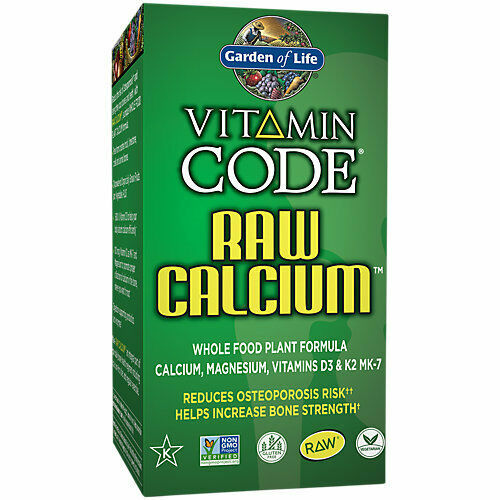 Garden of Life Vitamin Code Raw Calcium 120 UltraZorbe Vegetarian ...