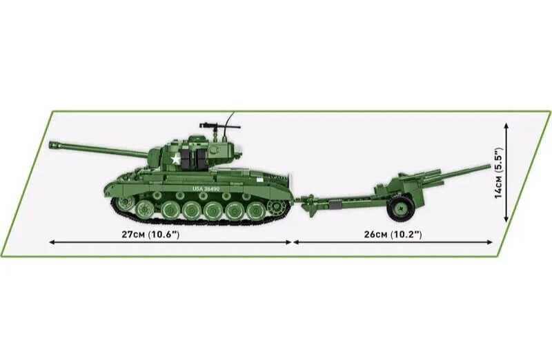 COBI 2563 M26 Pershing + M5 GUN 3-inch Executive Edition 1:28 Last One ...