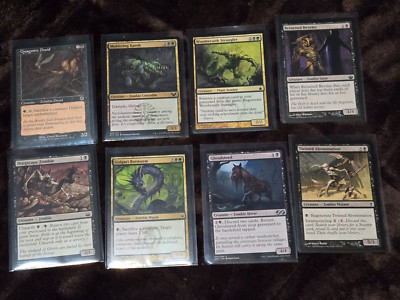 MTG Zombie x8 Ghoulsteed/Quagmire Druid/Woodwrath Strangler/Twisted ...