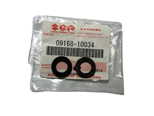 (2 Pack) Suzuki Outboard Gear Oil Drain Plug Gaskets 09168-10034 New ...