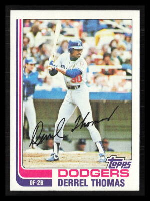 Derrel Thomas 1982 Topps #348 Los Angeles Dodgers | eBay