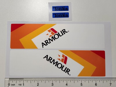 Tiny Tonka Semi Truck And Trailer Private Label Armour Sticker Set. | eBay