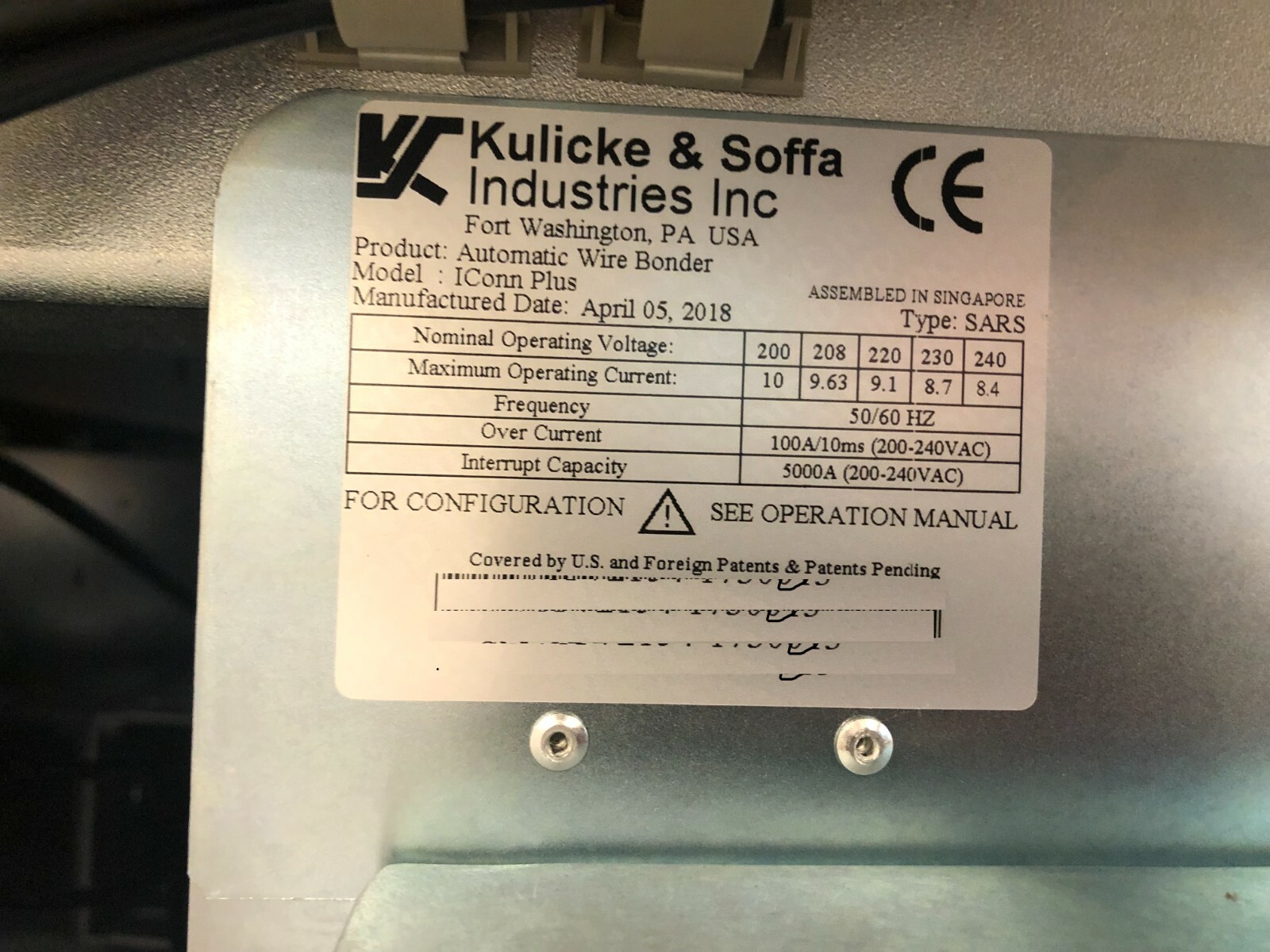 Almost Brand New K&S IConn Plus Automatic Wire Bonder | eBay