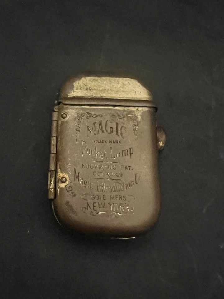 ANTIQUE 1889 KOOPMAN'S MAGIC POCKET LAMP CIGARETTE LIGHTER | eBay