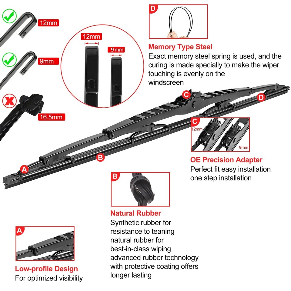 32 Inch Wiper Blade RV Pair or Motorhome rv windshield wipers 32 inch ...