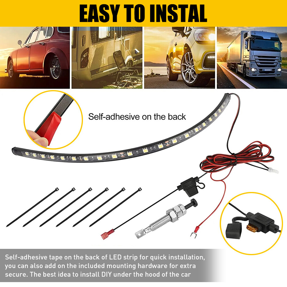 Under Hood LED Light Kit - Automatic on/off Universal - fits Any ...