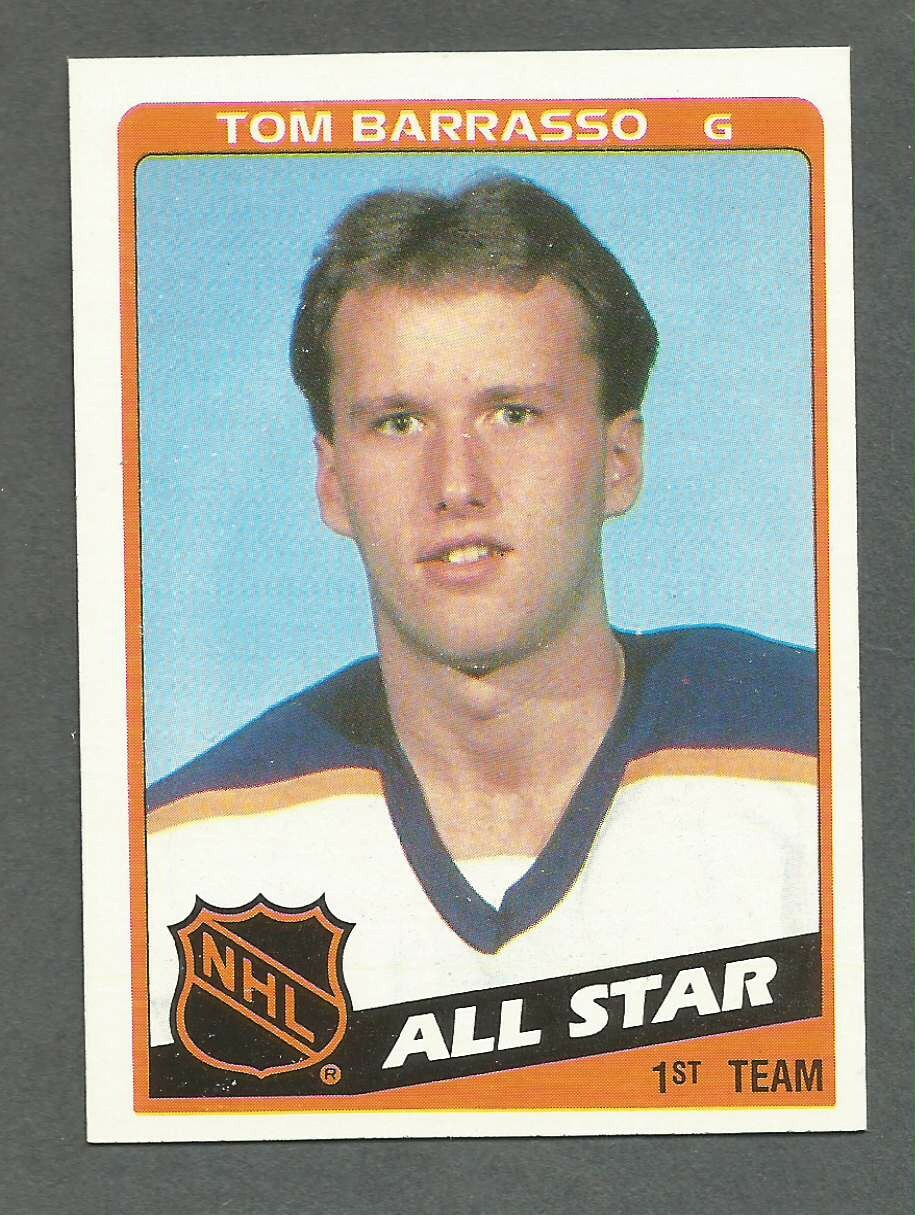 1984-85 Topps Hockey Tom Barrasso Rookie #158 All-Star Buffalo Sabres ...