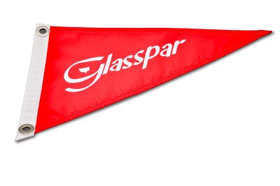 Glasspar Boat Pennant 1947-1965 Red | eBay