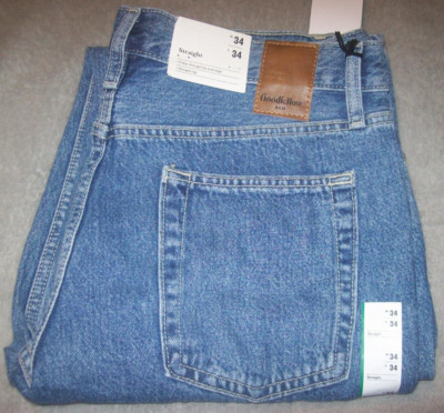 Goodfellow Jeans Straight Denim Jeans 34x34 Mens New (B134) | eBay