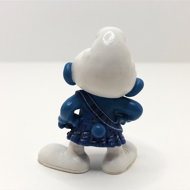 Smurfs 20732 Gutsy Smurf Scottish Kilt Figure Vintage Figurine PVC Toy ...