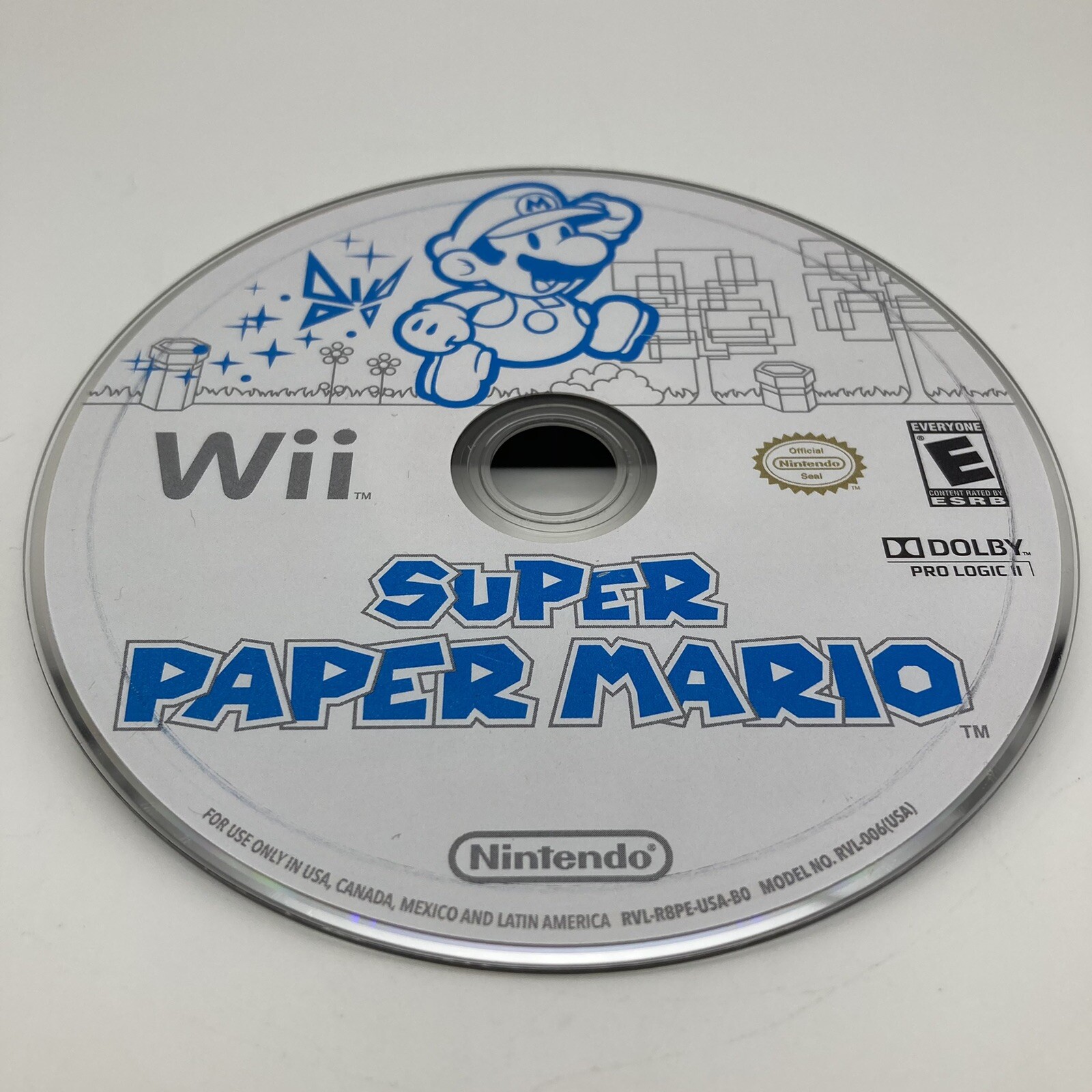 Nintendo Wii Super Paper Mario - Disk Only, Mint 45496904067| eBay