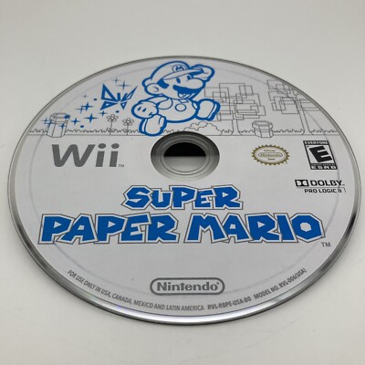Nintendo Wii Super Paper Mario - Disk Only, Mint 45496904067| eBay