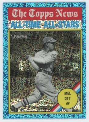 2025 Topps Heritage Mel Ott Blue Sparkle All-Time All-Stars # 348 | eBay