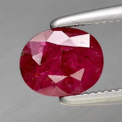 0.98Ct Natural Purplish-Red Ruby Africa Heated Oval Shape Loose ...