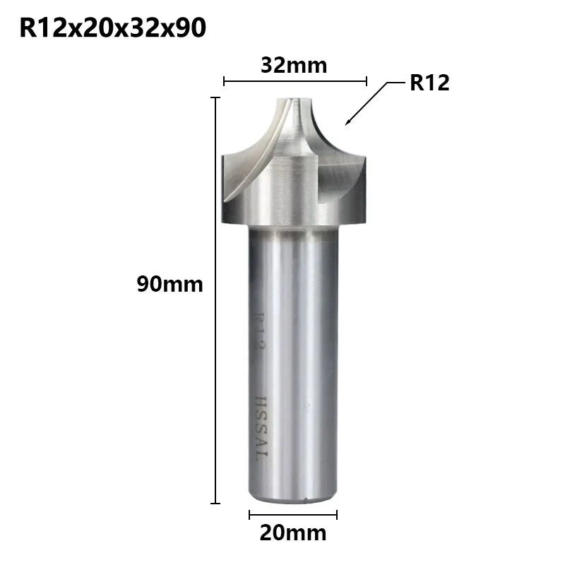 R2-R10 Corner Rounding End Mill Radius Milling Cutter CNC Router Bits ...