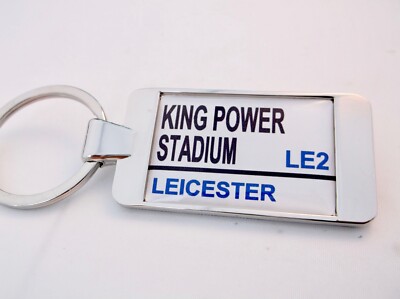 LEICESTER STADIUM ROAD BADGE STREET SIGN KEYRING KEY FOB KEYFOB CHAIN ...