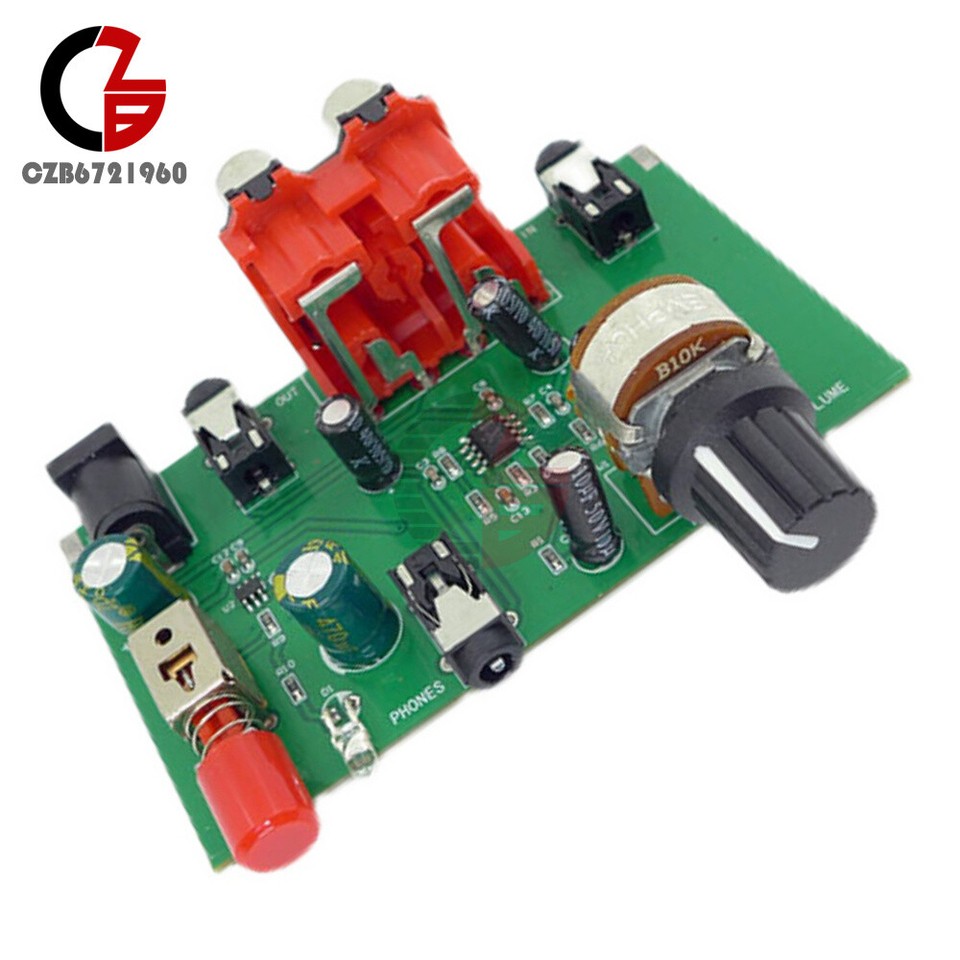 Dual-channel Stereo Audio Signal Preamplifier Headphone Amplifier Board ...