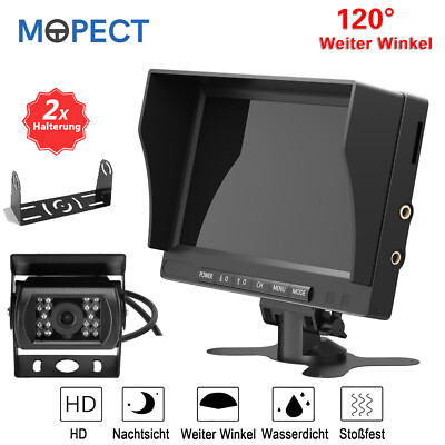 MOPECT 7 Zoll HD Monitor LKW Trailer 10M Mit IR Rückseiten Kamera ...
