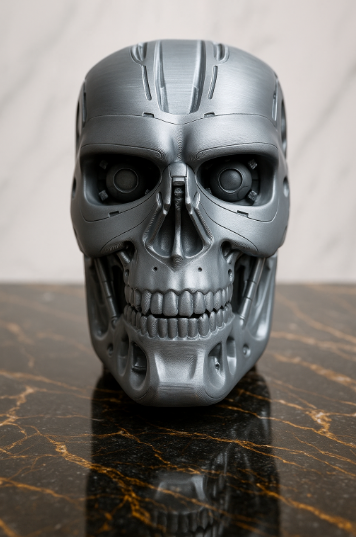 Terminator Endoskeleton Skull Life-Size Cybernetic Replica Skynet Prop ...