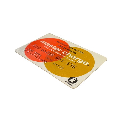 Vtg Master Charge Credit Card MacGregor Park National Bank Houston Exp ...