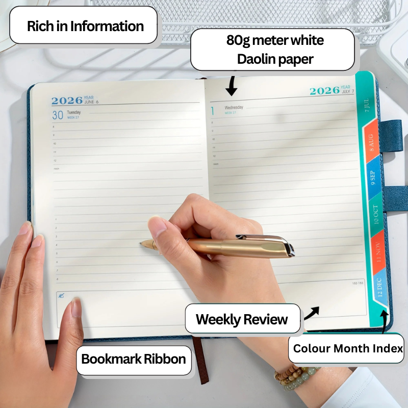 2026 Schedule Planner Diary Agenda Planning Notepad Notebook. | eBay UK