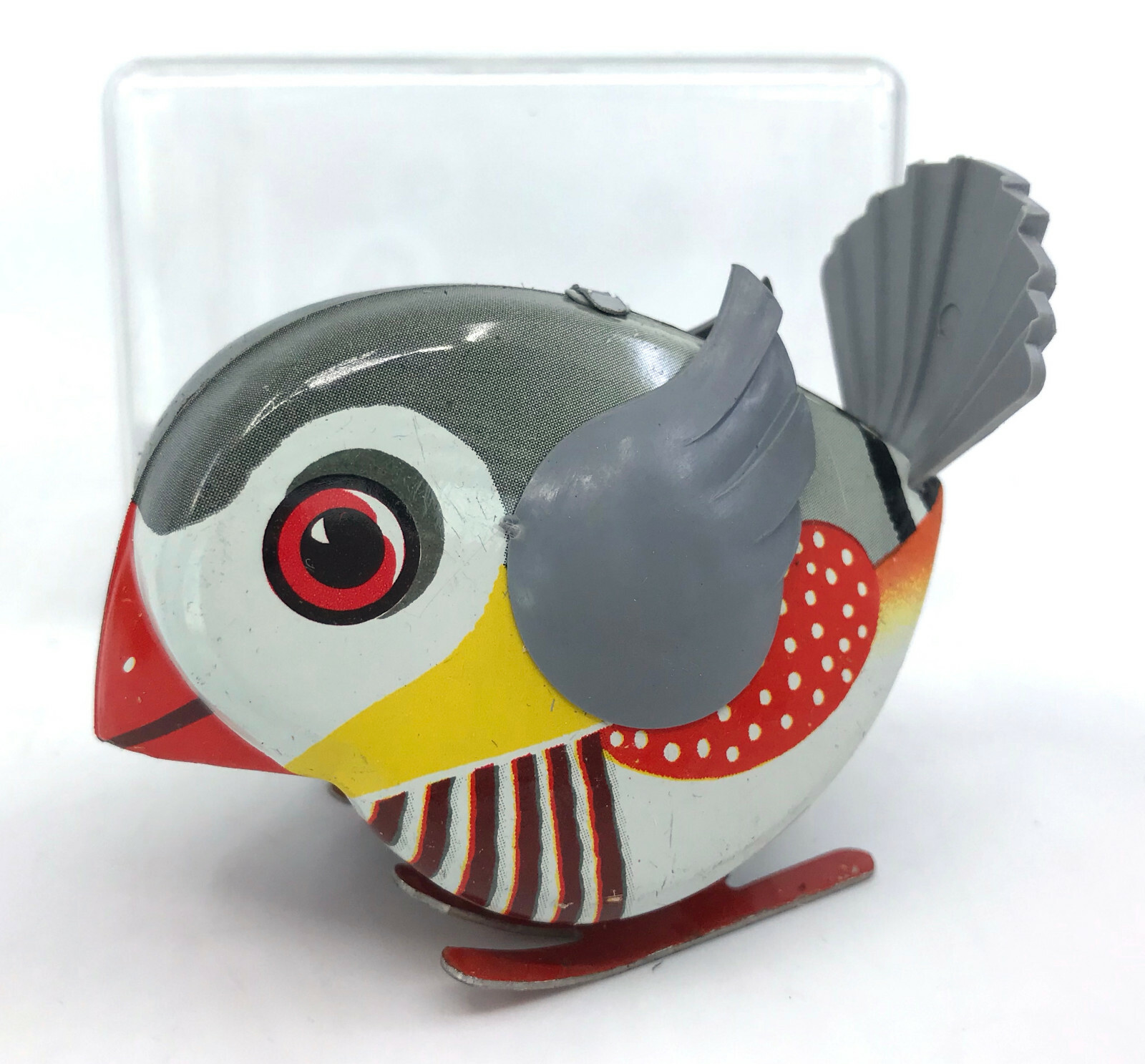 Lehmann Germany Wind Up Tin Toy 943 Luli Bird Litho 1960s no key Box ...