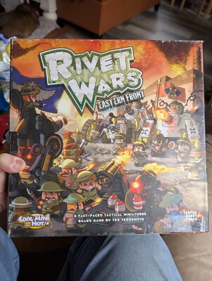 RIVET WARS EASTERN FRONT Board Game 100% COMPLETE 2014 Asmodee CMON ...