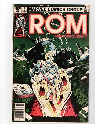 ROM Spaceknight #8 Marvel Comics Newsstand Good FAST SHIPPING! | eBay