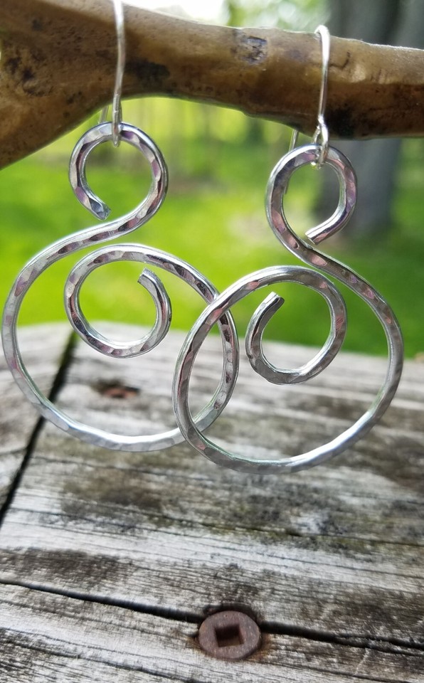 Aluminum Infinity Earrings Lightweight Earrings, Titanium Ear wires or ...