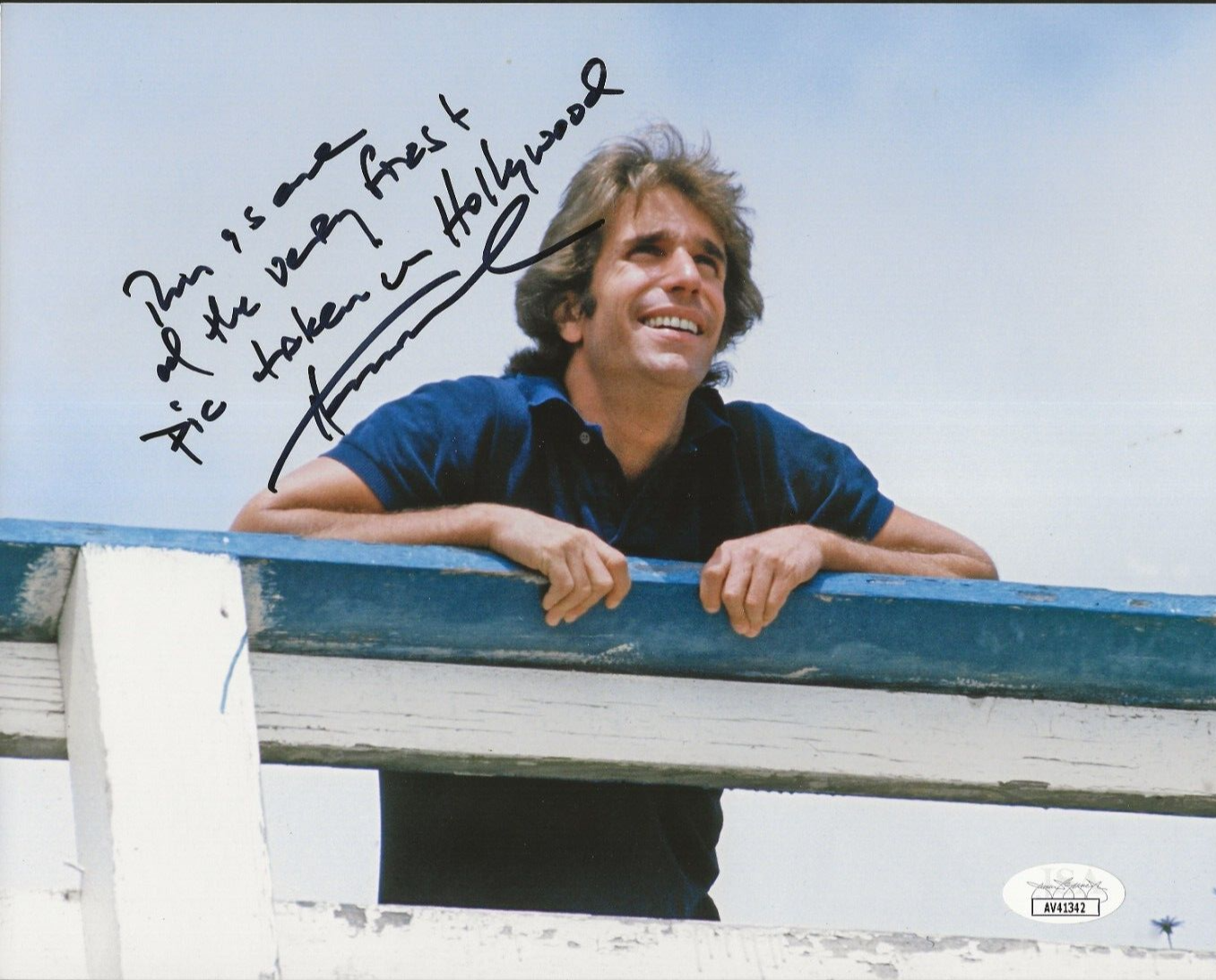 Henry Winkler REAL SIGNED Photo #2 JSA COA Autographed Fonzie Fonz ...