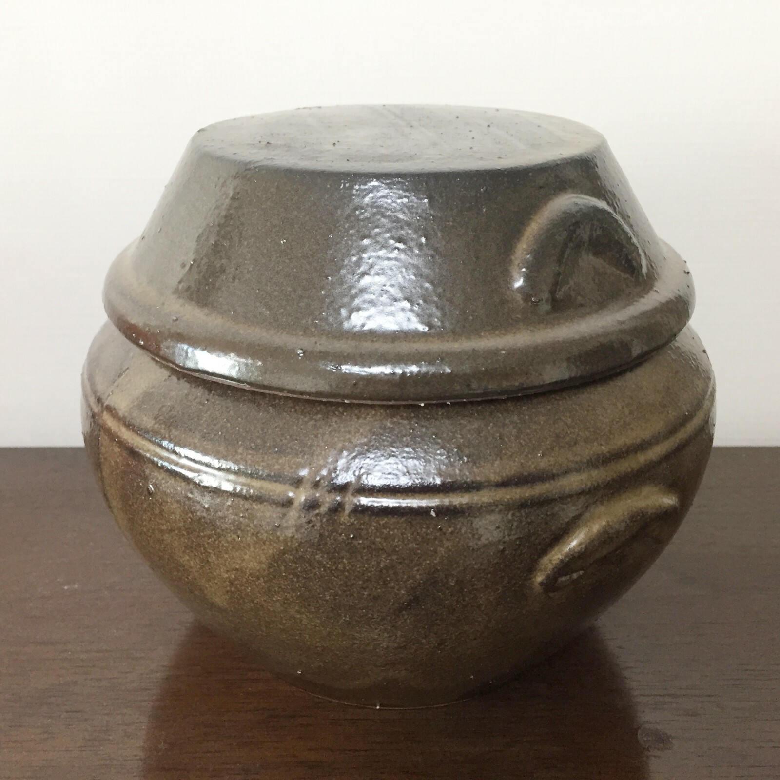 1kg Pottery Porcelain Jar Pot for Food Fermentation Onggi Korean ...