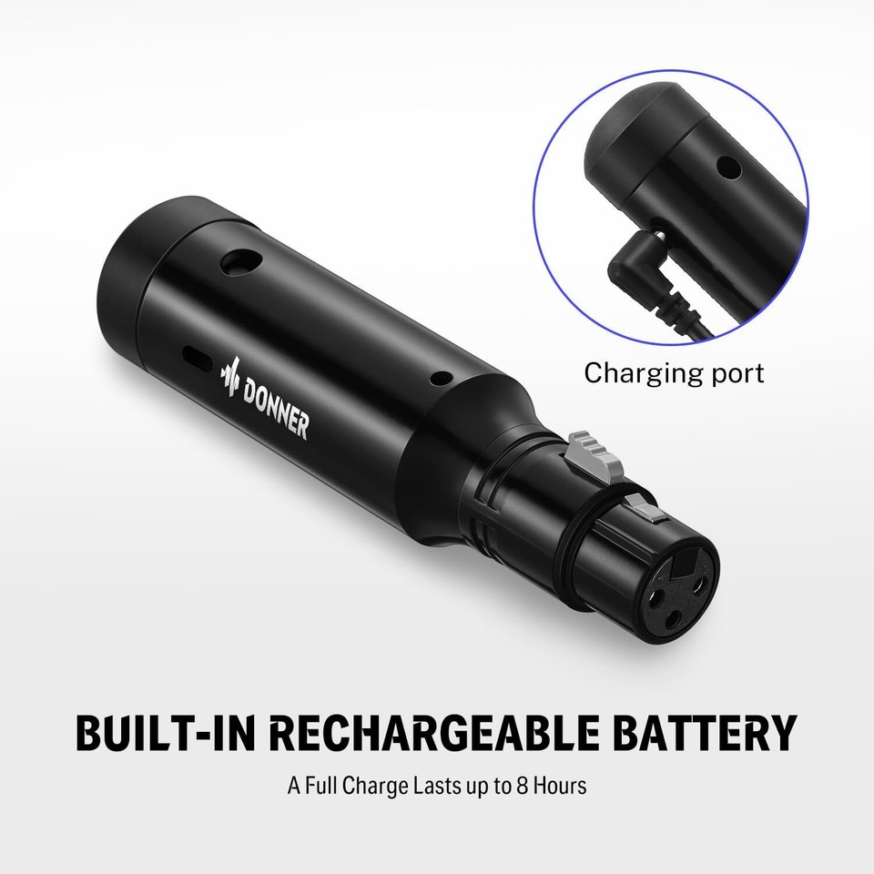 Donner DMX512 Wireless Transmitter + 5Pcs Receiver Built-in Battery ...