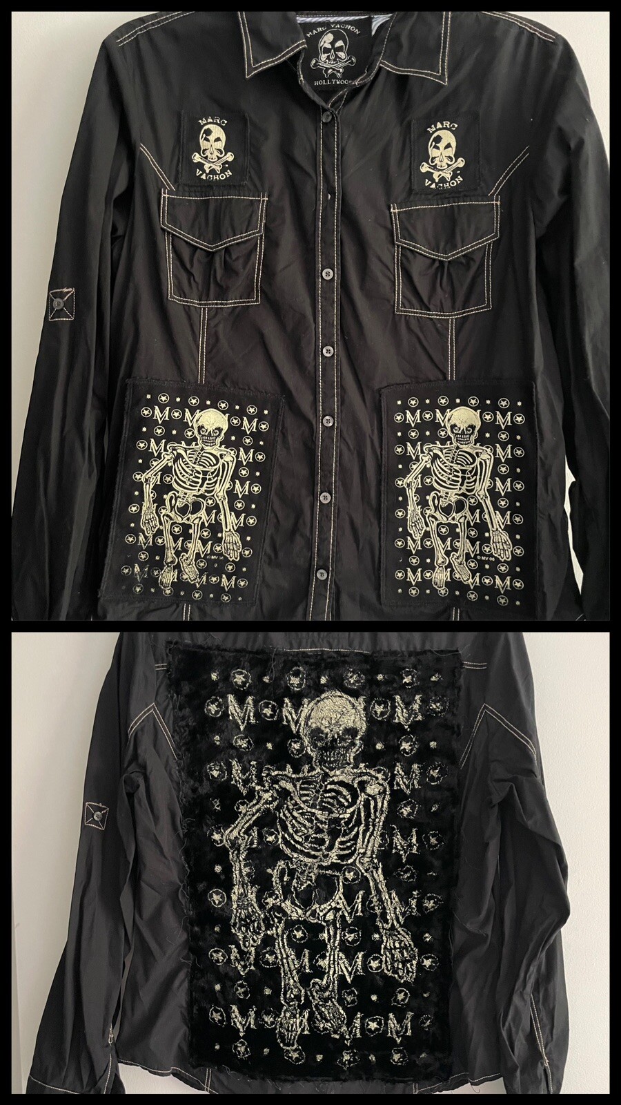 Marc Vachon Hollywood Custom Made Mr Bones Skull Butt… - Gem