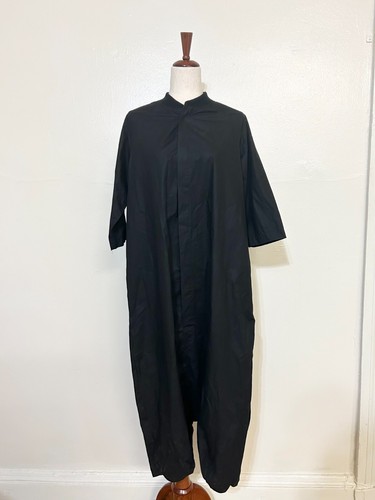 Simple Black Women’s Black Cotton Jumpsuit One size | eBay