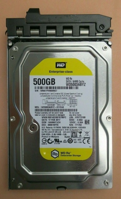 Fujitsu 500GB 3.5" 6Gb/s 7.2K SATA Hard Drive HDD WD5003ABYZ-011FA0 In ...