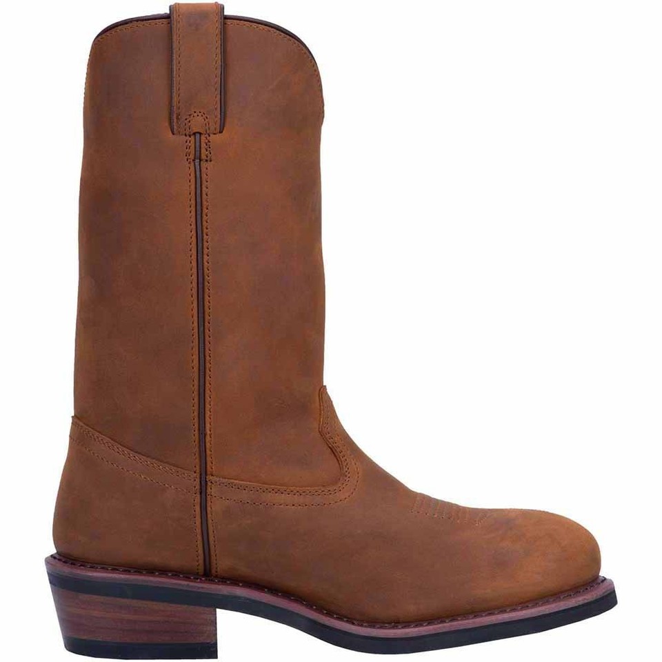 Dan Post Albuquerque Tan Leather Round Toe Western Cowboy Boot (USA Men ...