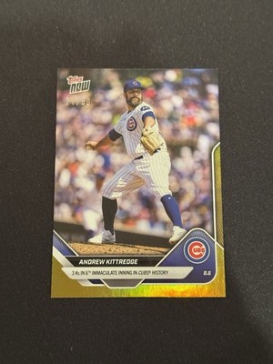 Andrew Kittredge Immaculate Inning Cubs 2025 Topps NOW Card 522 Gold ...