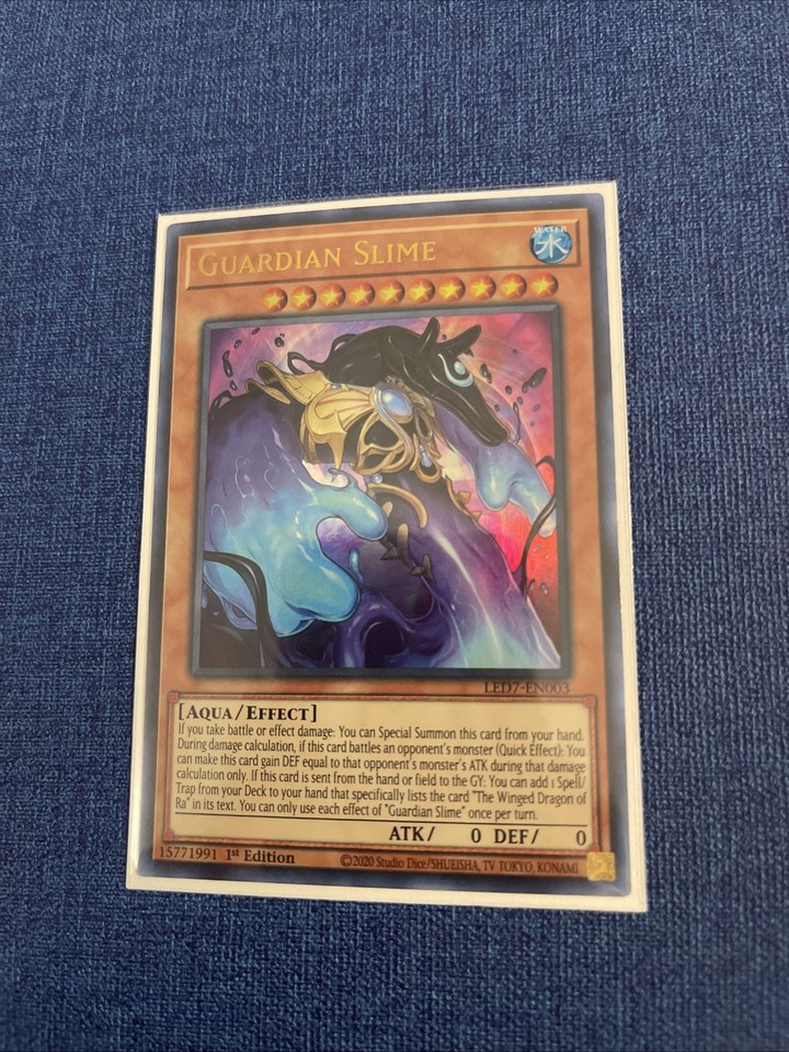 Yu-Gi-Oh! Guardian Slime (LP) LED7-EN003 Ultra Rare 1st Edition | eBay