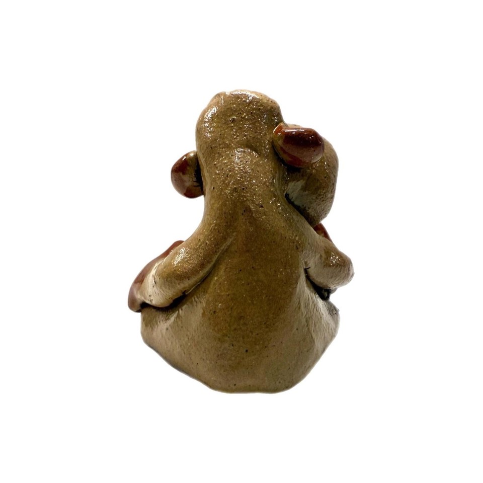 Vintage Nancy Hicks Pottery Monkey with Banana Clay Ceramic Figurine | eBay
