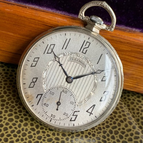 1927 Illinois Grade 525 Marquis Autocrat 17J 14K White Gold Filled ...