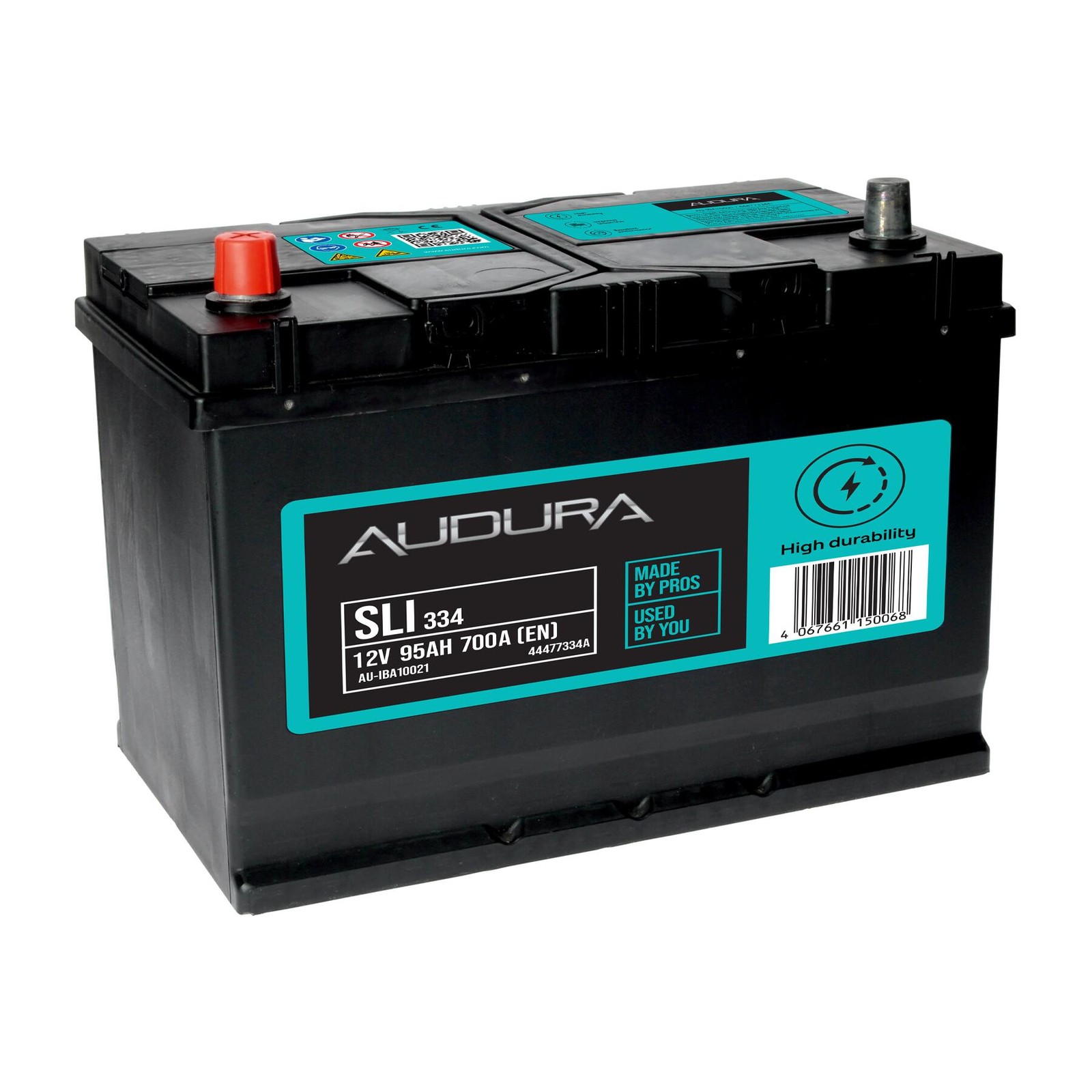 334 Car Battery 12V 95Ah 700cca L304 W175 H225 1/1 3 Year - Audura AU ...
