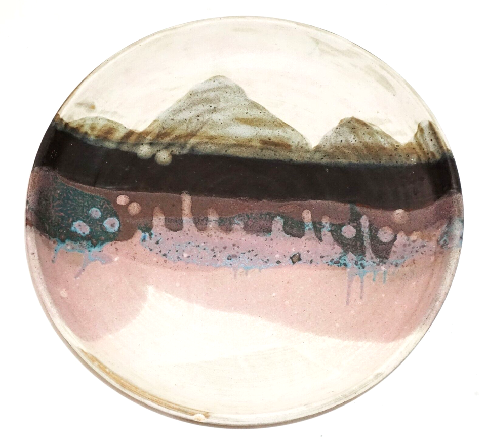 Hawaii Modernist Glazed Volcano Crater Motif Plate Charger by Charles ...