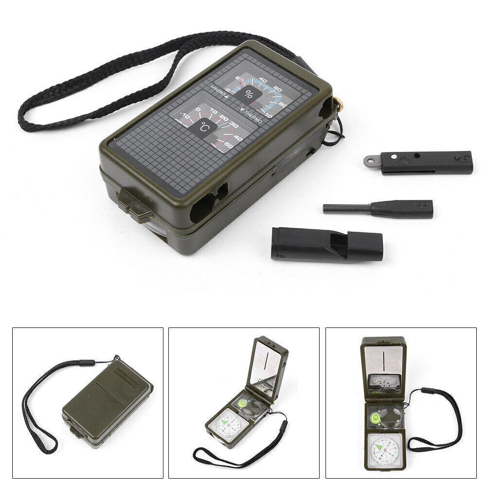 10 in 1 Multi-function Compass Fit Survival Military Camping Outdoor Hiking Kit | eBay