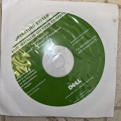 Dell Reinstallation CD Windows XP Professional Pro Service Pack 2 SP2 ...