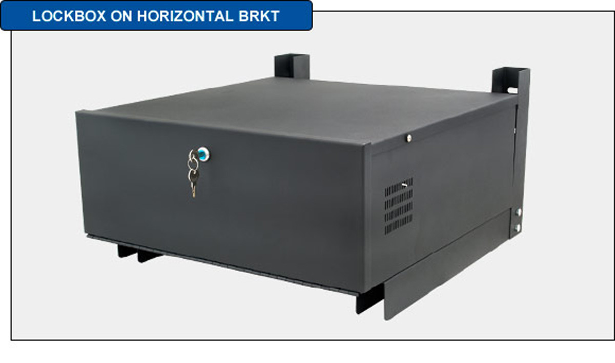 Metal LOCKABLE RECORDER LOCK BOX SAFETY BOX CCTV DVR Safe Security Box ...