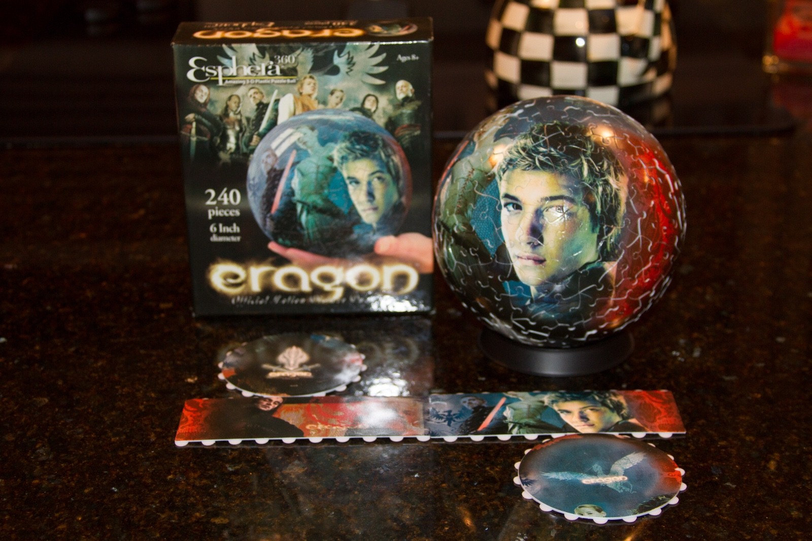 Eragon 3D Sphere Puzzle Ball (240-Piece Esphera 360 Degree Puzzle) 6 ...