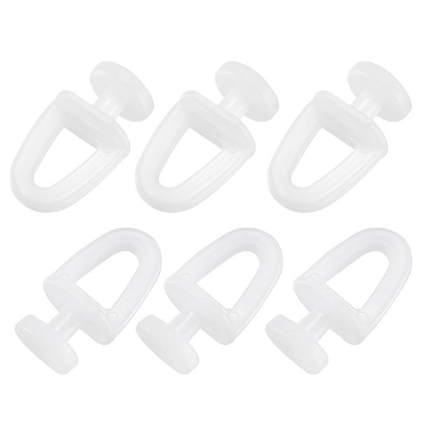 20Pcs Curtain Track Rollers Plastic Drapery Rail Sliding Glider 11mm ...