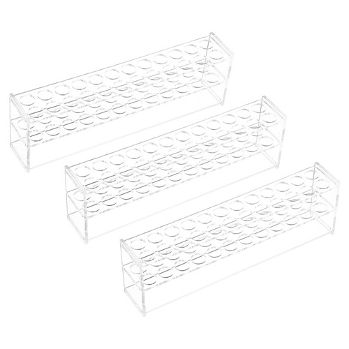 3Pcs 21mm Round Hole 12 Holes Acrylic Test Tube Rack, Clear ...