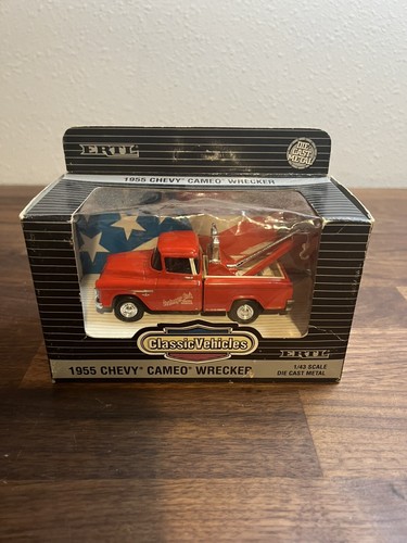 #2159 Ertl Red 1955 Chevy Cameo Wrecker Deutmeyer Bro's ~ NRFB 1:43 | eBay