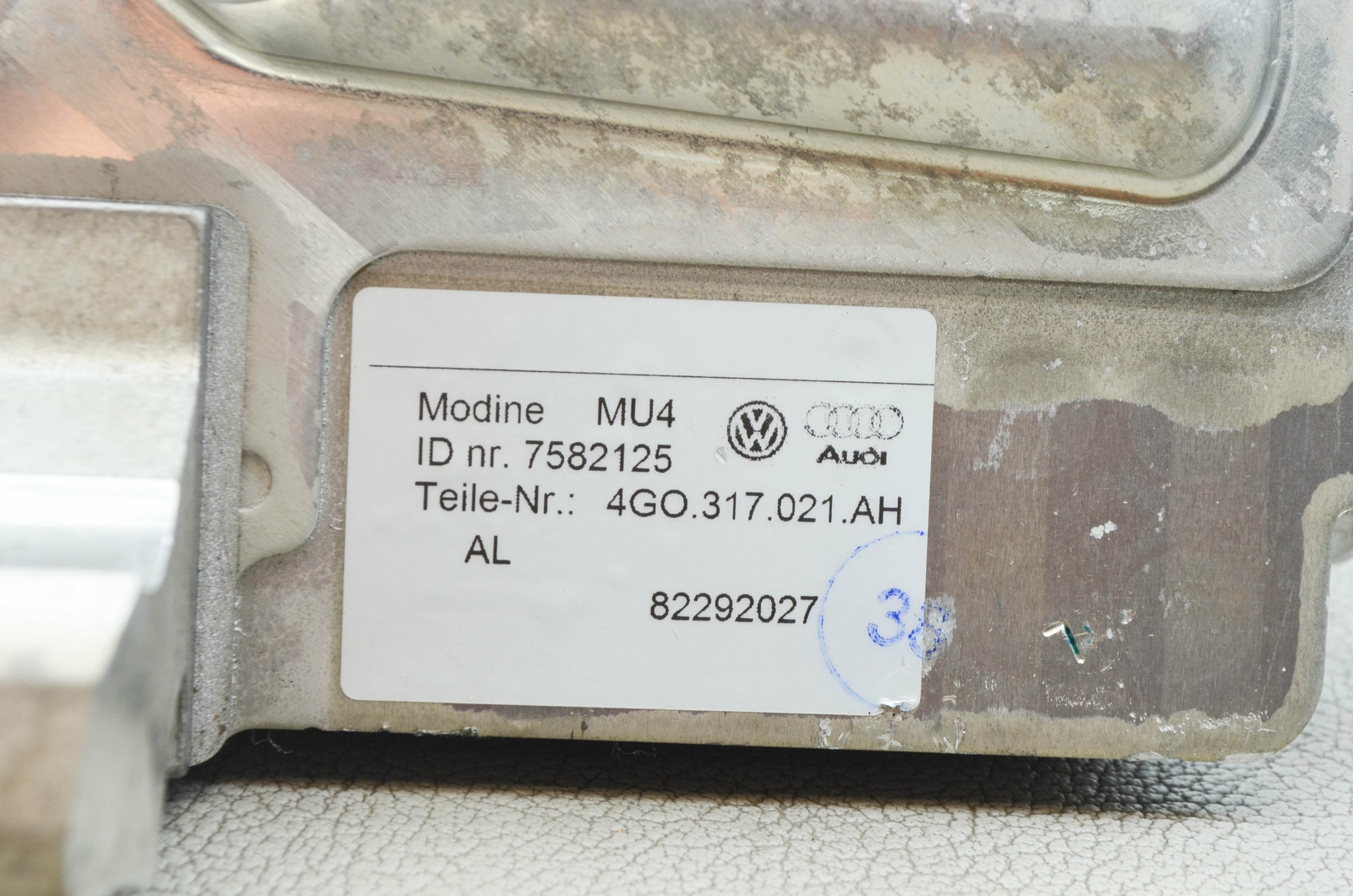 AUDI Q5 FY 2.0 TFSI Gearbox Oil Cooling Radiator OEM 4G0317021AH 2018 ...